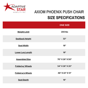 Buy Adaptive Star Axiom Phoenix Push Chair (Royal Blue) Online ...