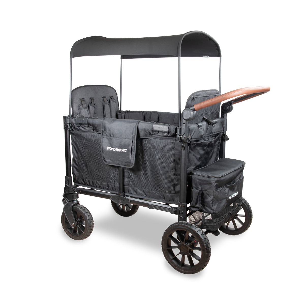 Buy Wonderfold W4 Luxe Pro (4-Seater) Double Seater Stroller Wagon (Jet ...