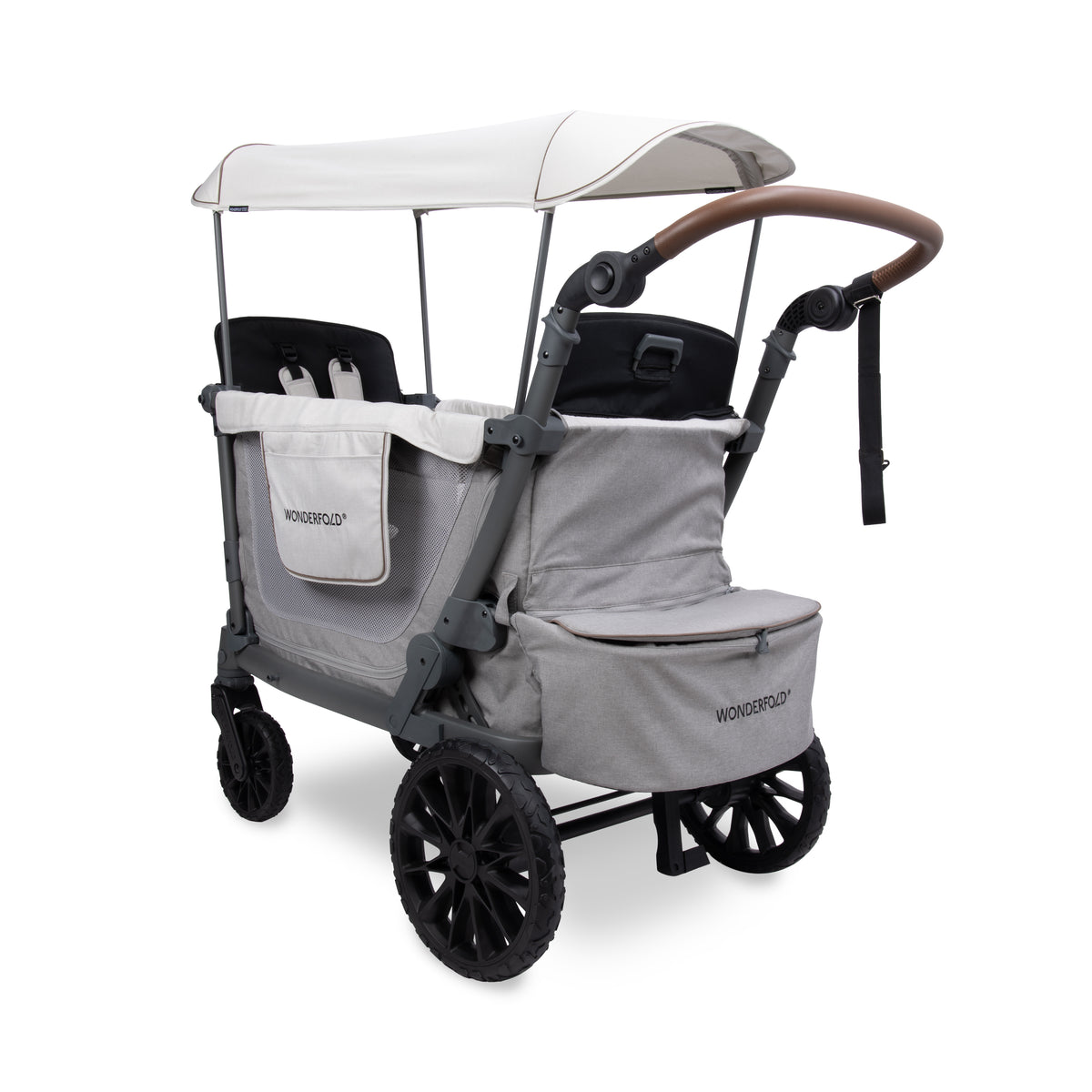 Buy Wonderfold L2 Double (2-Seater) Stroller Wagon (Gray) Online ...